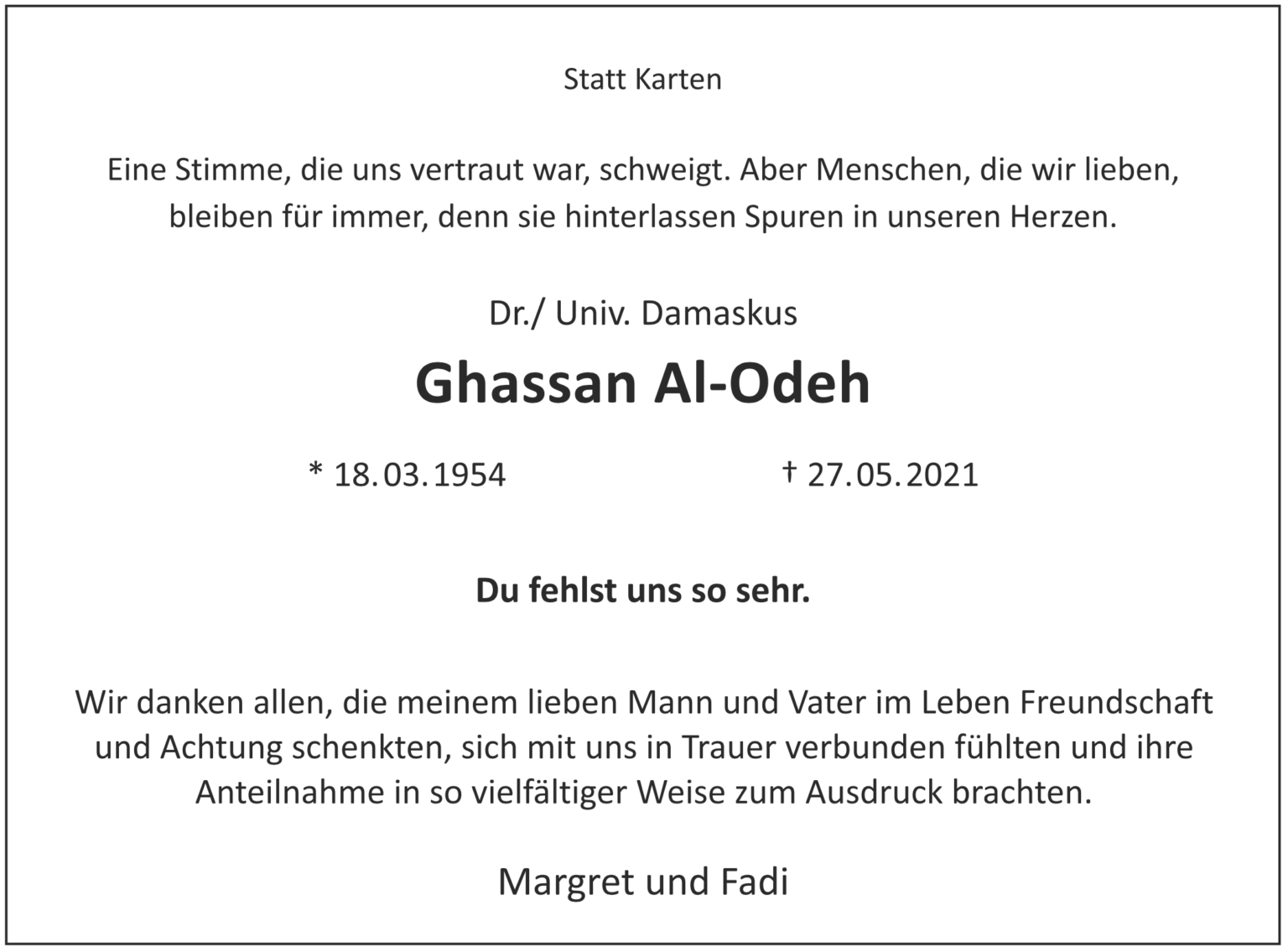 Praxis für Gefäßchirurgie Nordhorn – dr. med. fadi al-odeh // annette ...